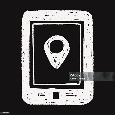 Gps Doodle Stock Illustration Download Image Now 2015 Arranging Backgrounds Istock
