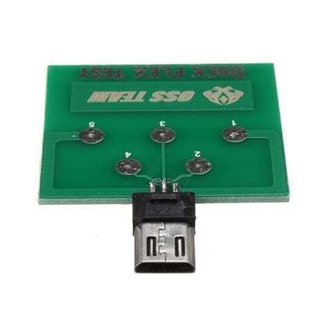 Micro Usb 5 Pin Pcb Test Board Module For Android Battery Dock Flex