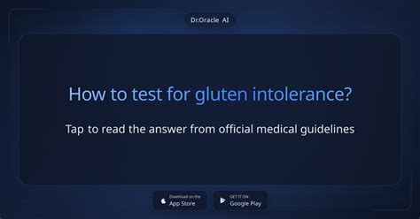 How To Test For Gluten Intolerance