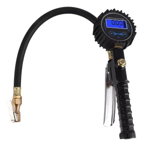 Medidor De Pressão De Pneu Inflator 200 Psi Lcd Digital Disp Frete Grátis