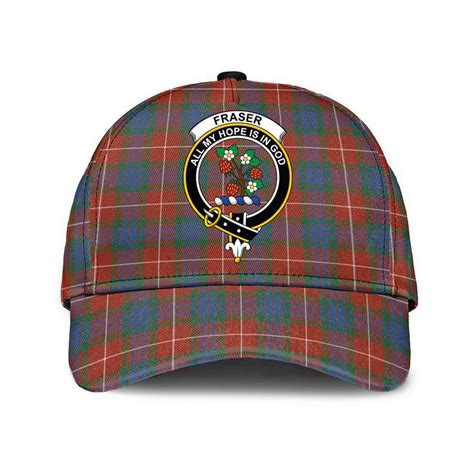 Aio Pride Fraser Ancient Clan Tartan Crest Tartan Classic Cap Aio Pride
