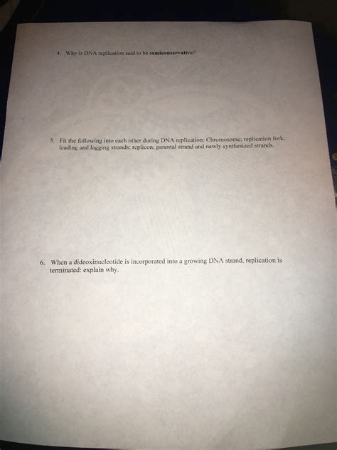 Solved Why Is DNA Replication Said To Be Chegg