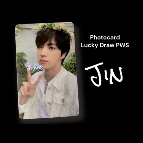 Jual Photocard Pc Bts Jin Ld Lucky Draw Butter Pws Powerstation Shopee Indonesia