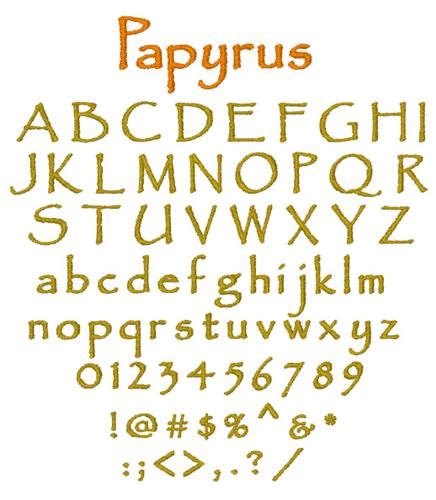 Font Papyrus Papyrus Fontzetta Papyrus Fontzetta Papyrus Fontzetta