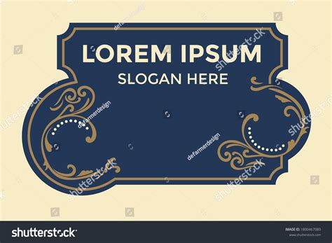 Fileteado Style Border Template Vector Flourish Stock Vector Royalty Free 1800467089