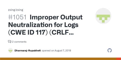 Improper Output Neutralization For Logs Cwe Id Crlf Injection
