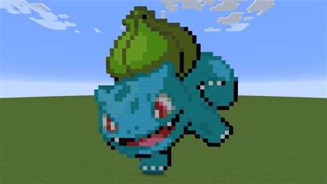 Minecraft Pixel Art Pokemon Bulbasaur