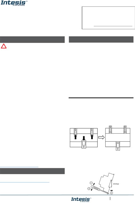 Hms Networks Intesis Inmbspan016o000 Gateway Installation Sheet Pdf