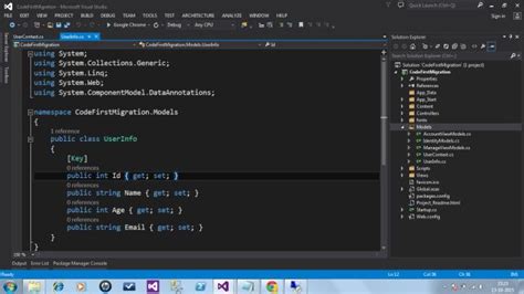 Code First Migration Using Nuget Commands In Asp Net Mvc