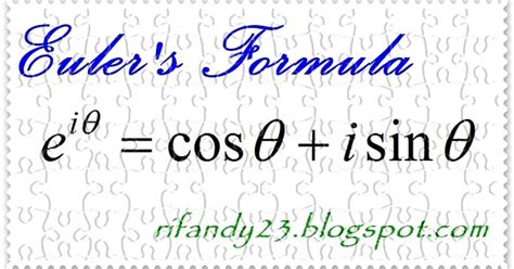 Pembuktian Formula Euler Cara Kalkulus ~ Rifandy Blog Pembuktian Formula Euler Cara Kalkulus ~ Rifandy Blog