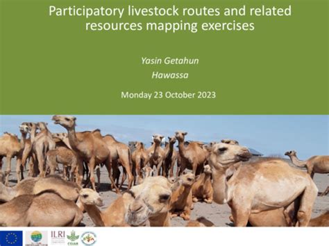participatory livestock routes and related resources mapping exercises