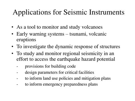 Ppt Earthquake Monitoring Techniques Seismic Instrumentation