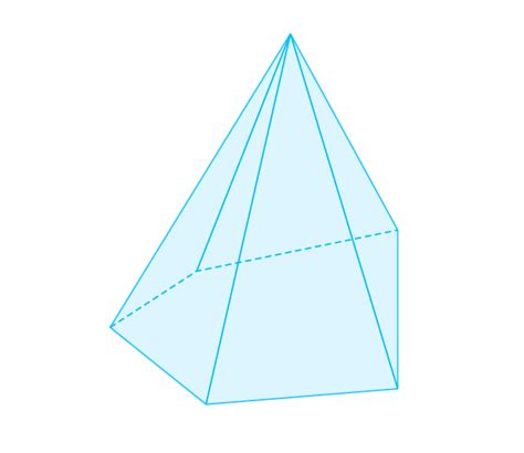 Représenter une pyramide en perspective cavalière 3e Exercice