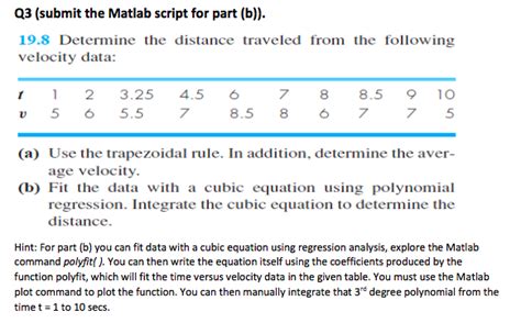 Solved Q3 Submit The Matlab Script For Part B 198
