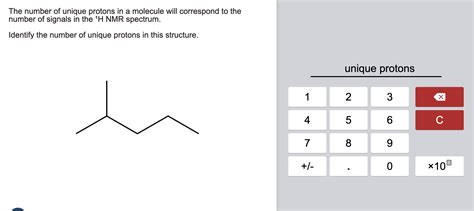 Solved Find The Number Of Unique Protons In This Structure Chegg