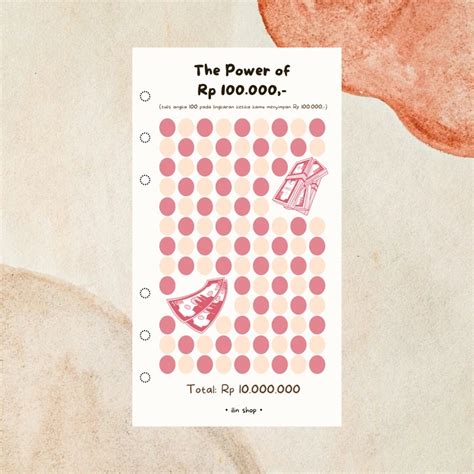 Jual A Isi Kertas Binder Tabungan The Power Of Aesthetic Loose Leaf Template A