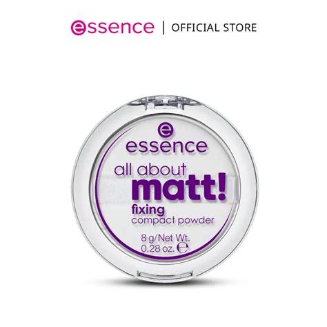 Essence All About Matt Fixing Compact Powder Longlasting Mattifying With Sponge Lazada PH