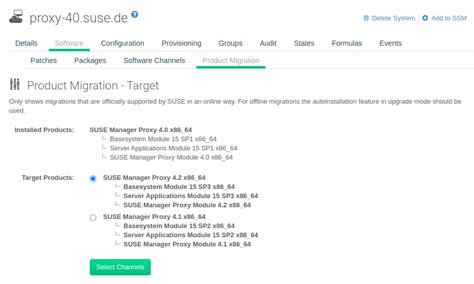 Proxy Minor Version Or Patch Level Upgrade Y Or Z Upgrade SUSE Manager Documentation