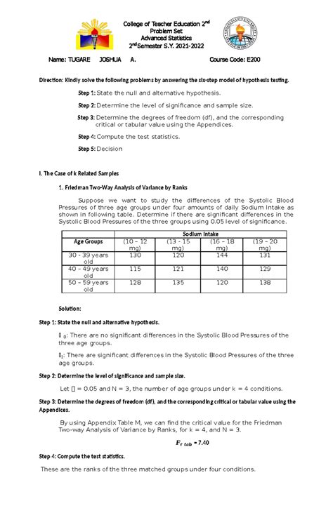 Advanced Stat 2nd Problem Set 2nd Sem 20 21 Converted Direction