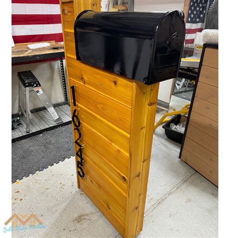 Custom Cedar Mailbox Wonderful Handcrafted Cedar Mailbox Post Rustic