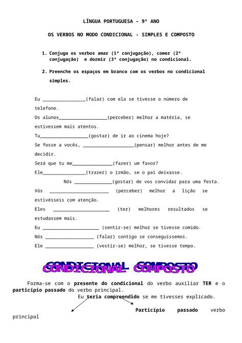 Doc Condicional Simples E Compost Dokumen Tips