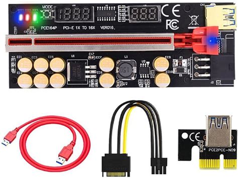 Hunikmtgsiol VER 016 PCI E Riser Card VER016 PCI Express 1X To 16X