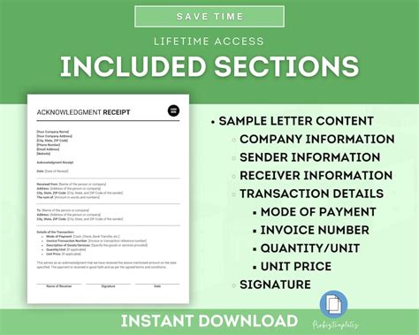 Acknowledgment Receipt Goods And Services Acknowledgment Receipt Of