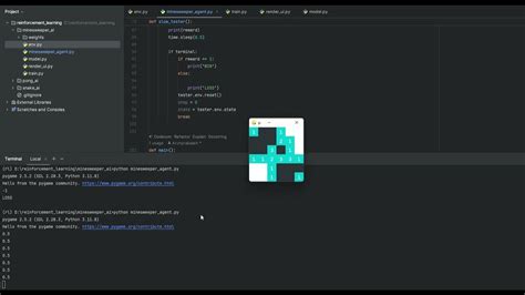 Minesweeper Ai Using Reinforcement Learning Youtube
