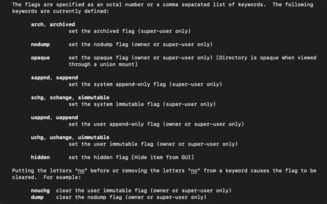 Why Doesnt Macos Have The Uunlnk User Undeletable Flag For Chflags