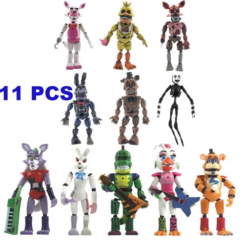 Five Nights At Freddys Fnaf 11 Pcs 6 Action Figures Safe Durable