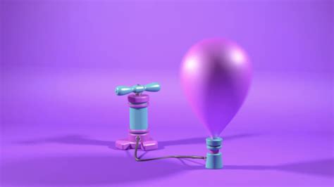 The Balloon Is Inflated C4d Motion Design Youtube