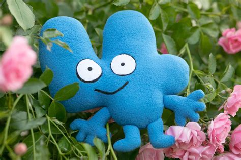 Bfdi Four Handmade Plush Toy Blue Four Plush Battle For Etsy Polska