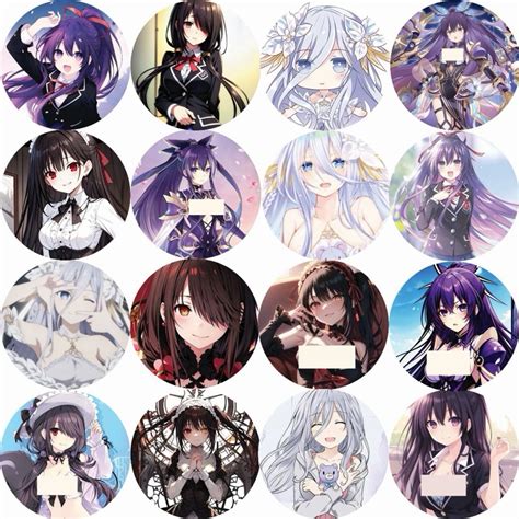 Date A Live 1 Anime Part 58mm Button Badge Pin Tohka Yatogami Kurumi