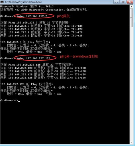 Vmware使两台windows虚拟机能够互相ping通 Twoh 博客园
