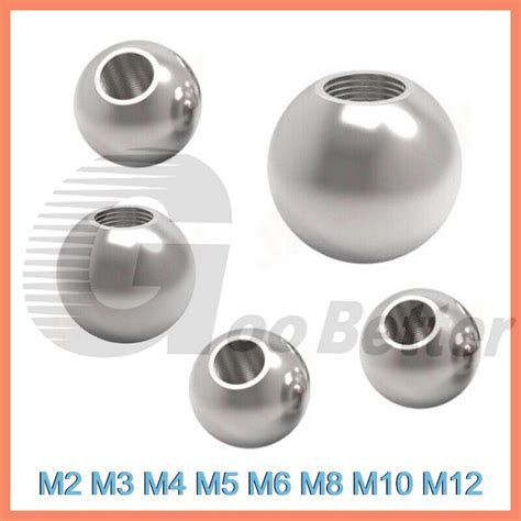 Stainless Steel Ball With Female Thread M25 M2 M3 M4 M5 M6 M8 M10 M12