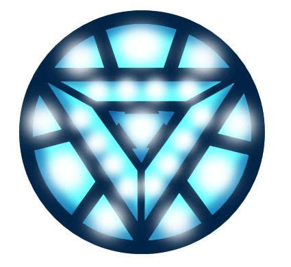 Iron Man Symbol Custom Arc Reactor Design