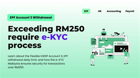 Flexible Kwsp Account 3 Epf Withdrawals Exceeding Rm250 Require E Kyc Process Flow