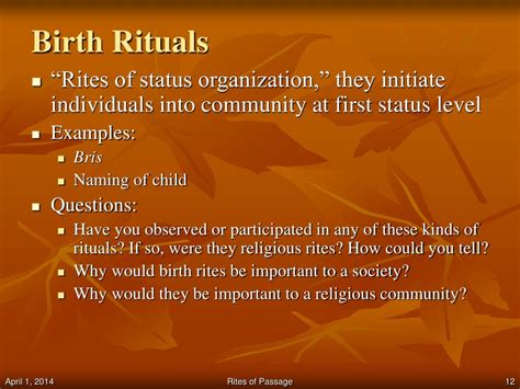 PPT Rites Of Passage PowerPoint Presentation Free Download ID 624844