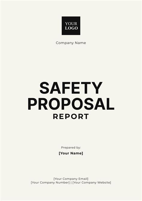 Free Proposal Report Templates Editable And Printable
