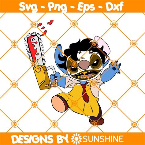 Leatherface X Stitch Svg Stitch Svg Leatherface Svg Disne Inspire