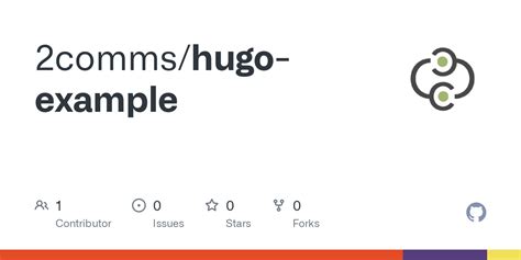 Github Comms Hugo Example