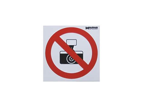 Cartel Prohibido Hacer Fotografias X