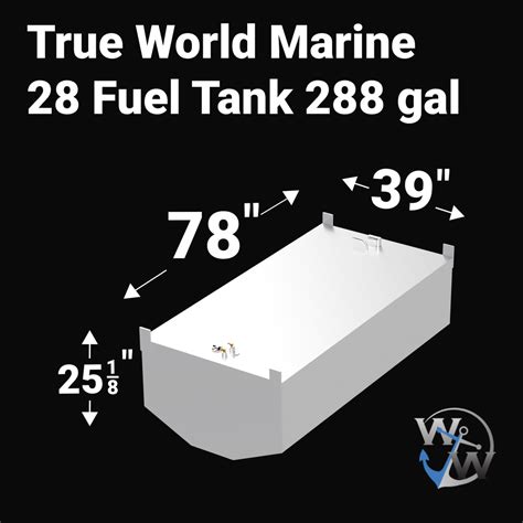 True World Marine 28 288 Gal Fuel Tank Oem Replacement Welding
