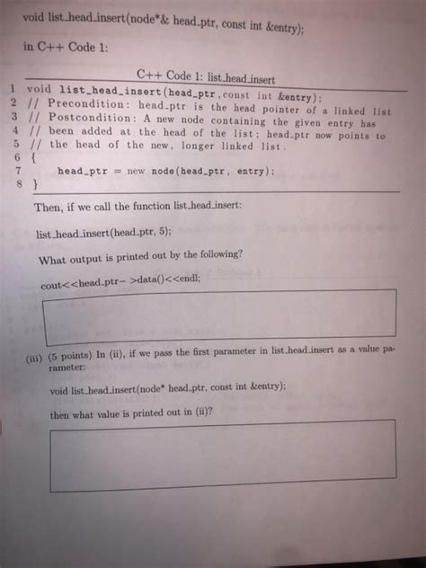 Solved Void List Sertnode And Headptr Const Int
