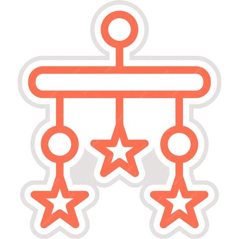 Premium Vector Crib Toy Vector Icon Design Illustration