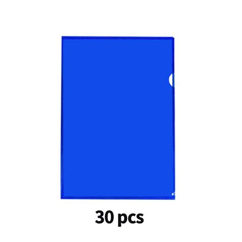 CCOCC Pcs Clipboard A Size Portfolio Pvc Material And Transparent L Shaped Clip Board Blue