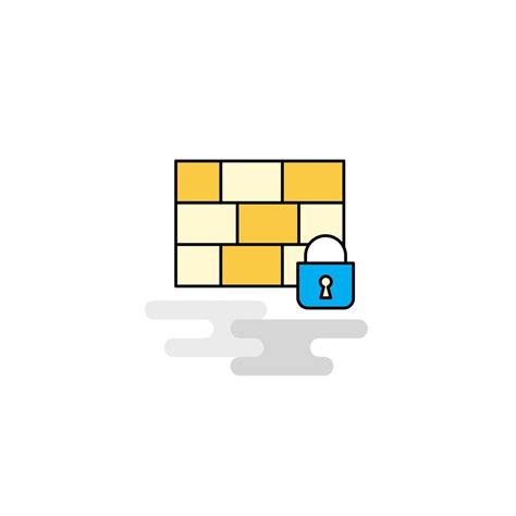 Flat Firewall Protected Icon Vector 14386436 Vector Art At Vecteezy