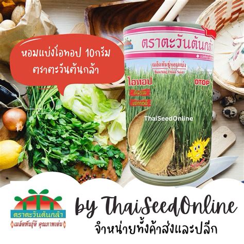 Advance Seedsตราตะวันต้นกล้า Advcom กป เมล็ดพันธุ์ หอมแบ่ง 10กรัม ตราตะวันต้นกล้า Shopee
