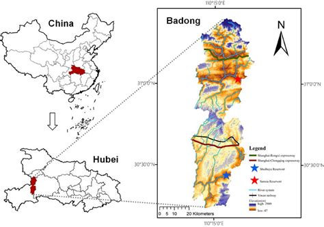 Study Area Map With Elevation River System And Human Engineering Download Scientific Diagram