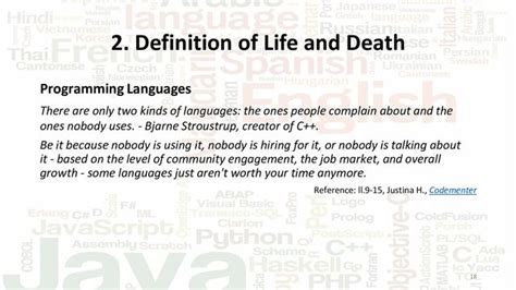 Life And Death Natural Languages Vs Programming Languages Speaker Deck